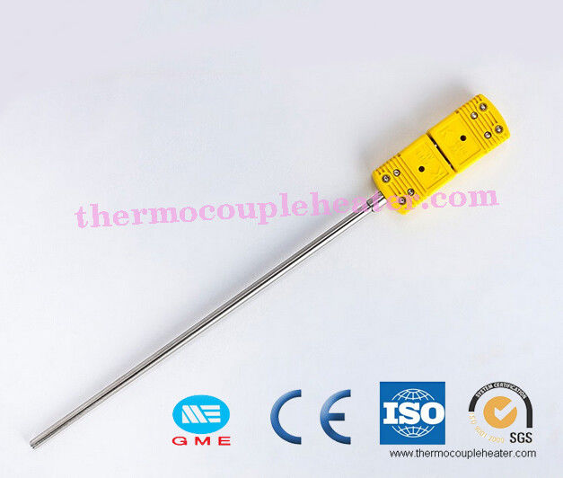K/J type Needle Shape Pin Sharp Probe Thermocouple RTD with mini ...