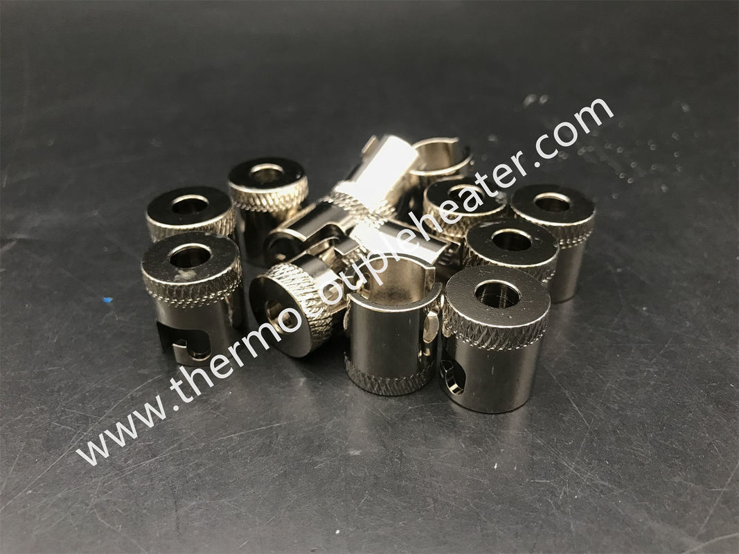 NICKEL PLATED BRASS BAYONET CAPS Single Slot for Springs-type Thermocouple